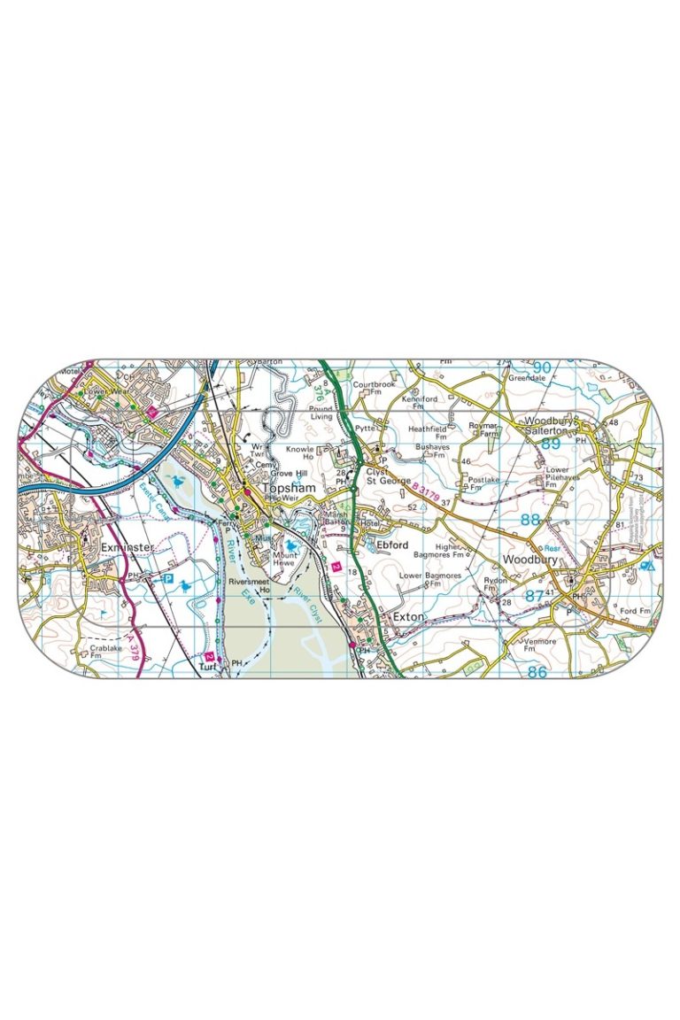 Topsham Map Rectangular Tray – Topsham Museum Shop